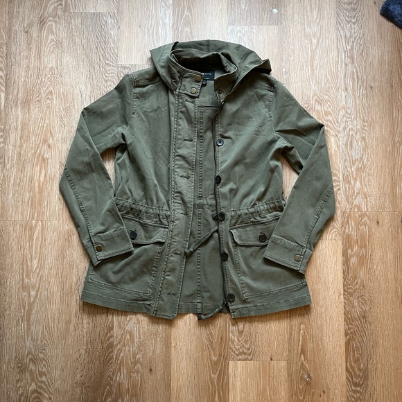 Lucky Brand | Jackets & Coats | Army Green Utility Jacket Lucky Brand ...